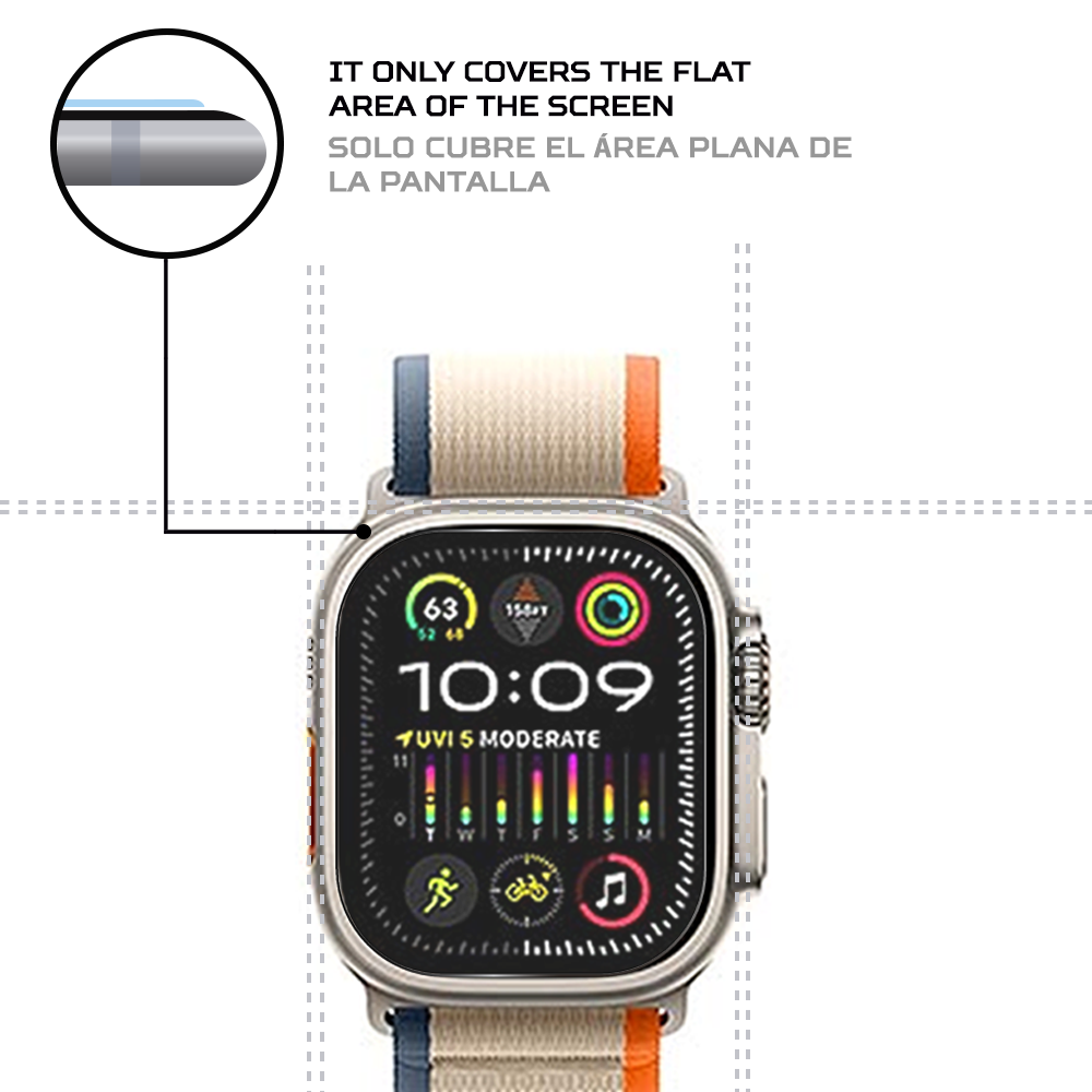 ANTISHOCK Screen protector for Apple Watch Ultra 2 | eBay